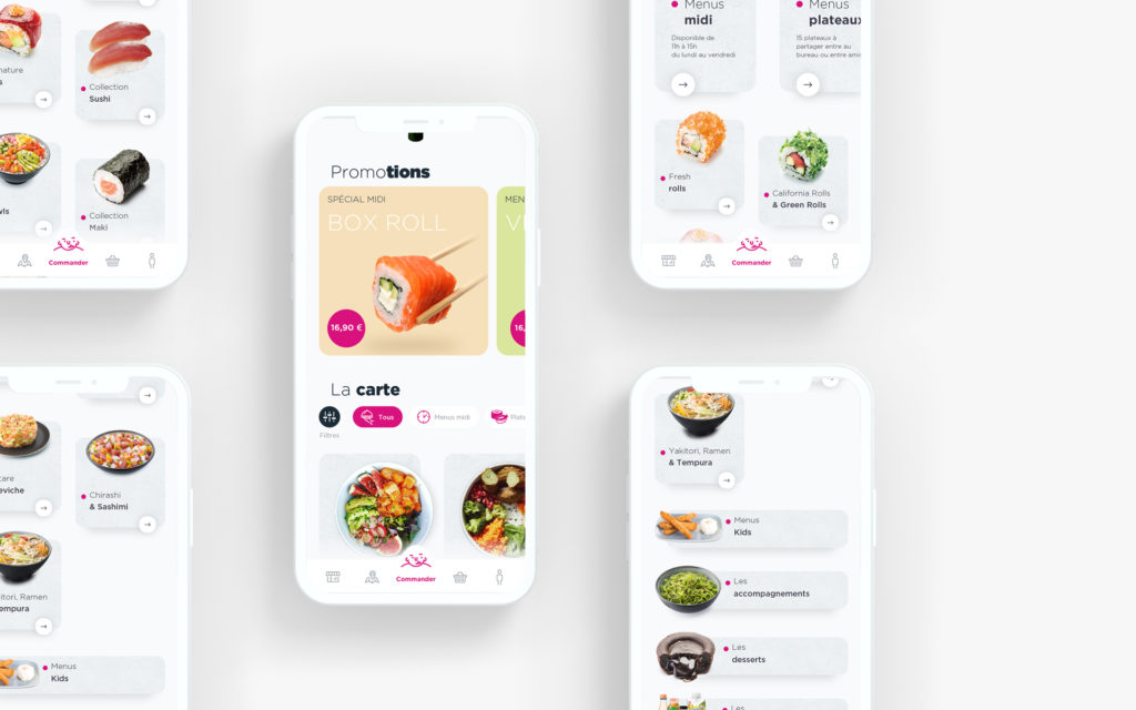 A sushi sales mobile app redesign project › Selected project